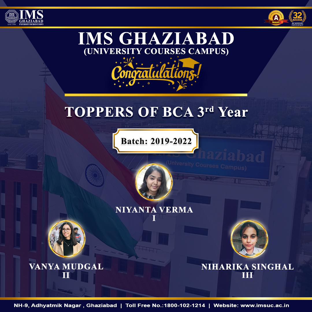 Toppers of BCA-V